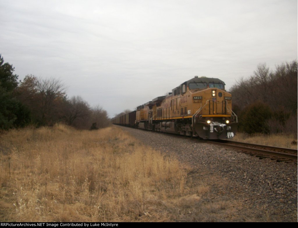 UP 6823 eastbound UP loaded coal train
